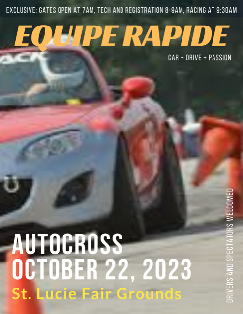 Equipe Rapide Sports Car Club – South Florida's oldest Autocross Club
